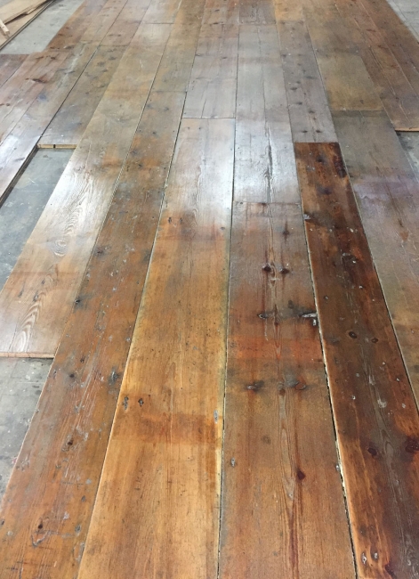 Reclaimed Pine Floorboards, Victorian & Georgian Pitch Pine
